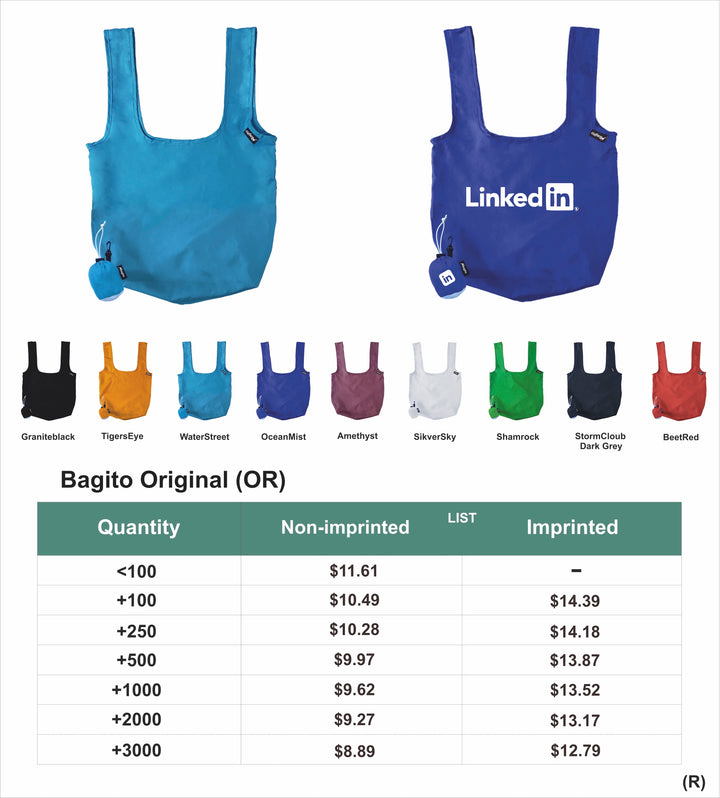 Bagito Promotional Products (ASI/PPAI) Pricing – Bagito.co